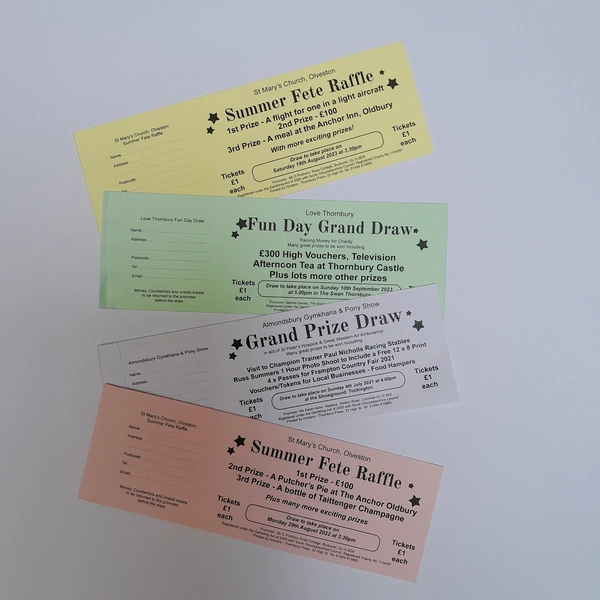 Draw Tickets | Horders Thornbury Press